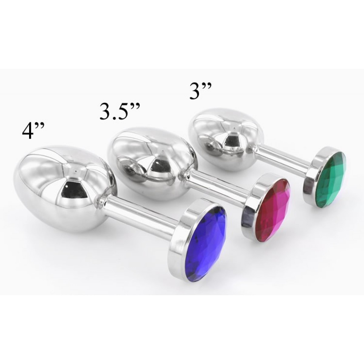 35mm Jewel Butt Plug Stainless Steel Toronto Sex Toys Online